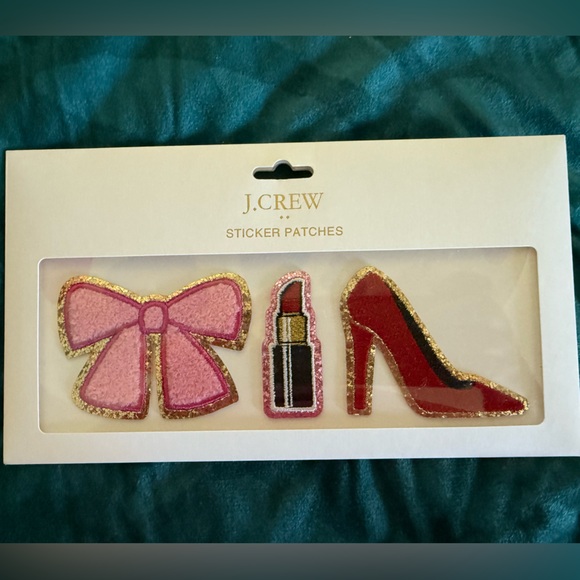 J. Crew | Accessories | J Crew Sticker Patches Set Of 3 Bow Lipstick ...